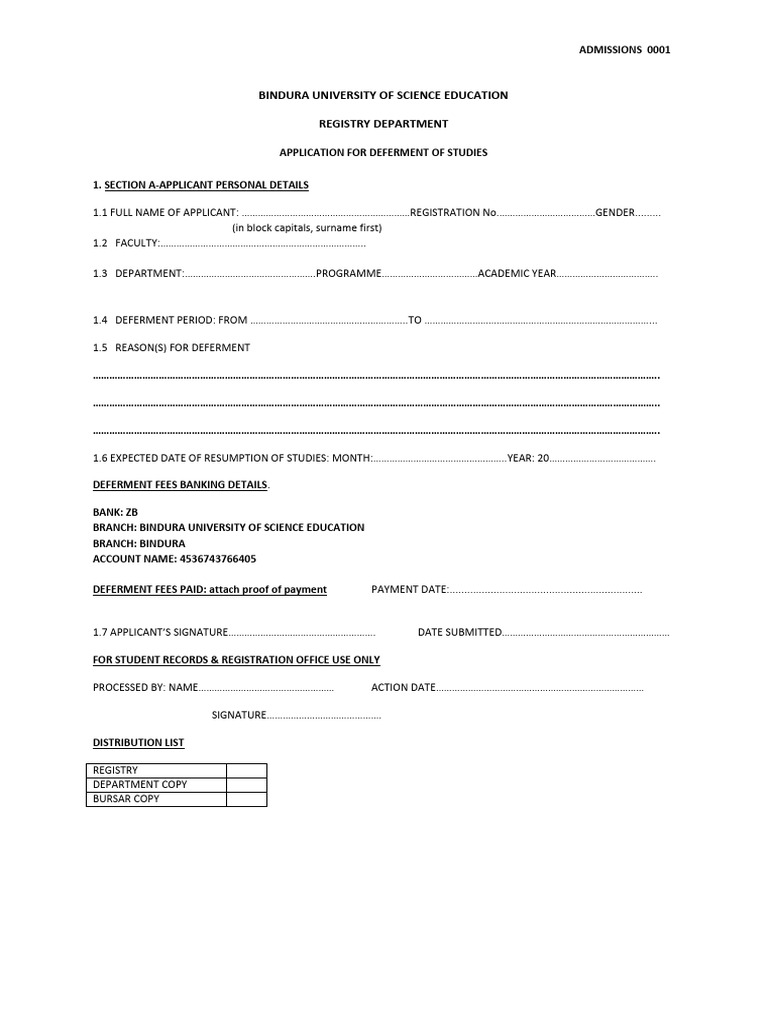 Deferment_Form | PDF