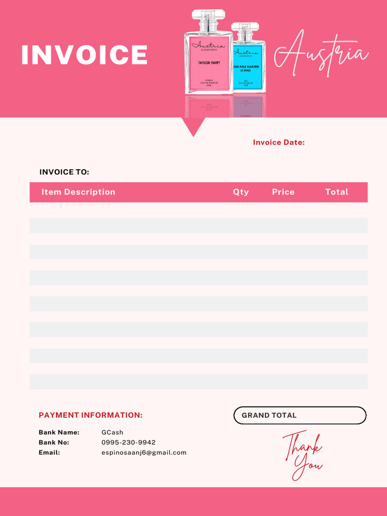 Pink Elegant and Feminine Invoice (1) | PDF