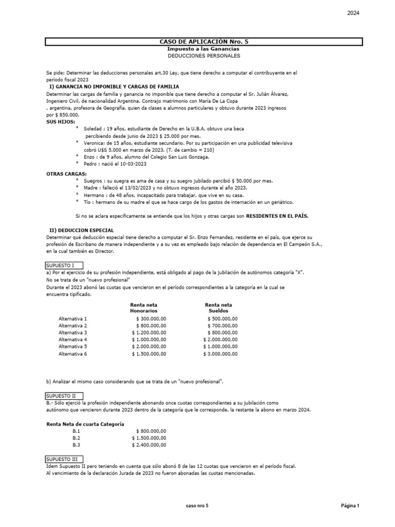 2024 - Solucion Caso N 5 | PDF
