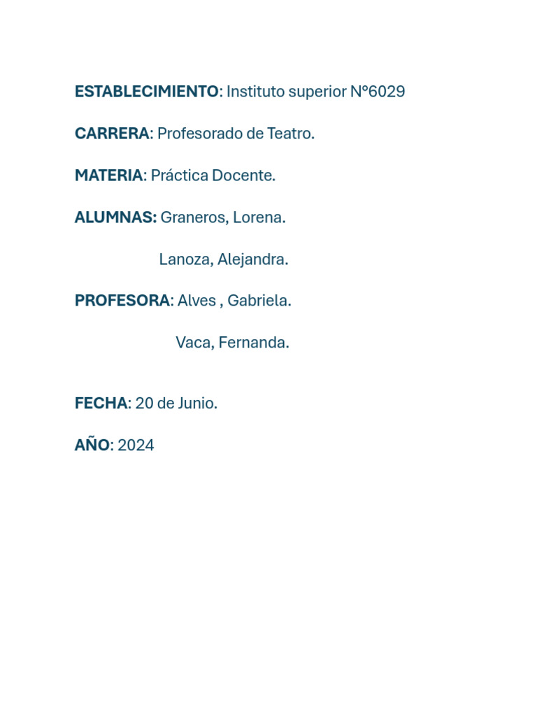 Parcial Pr-Ctica Docente 1 | PDF | Maestros | Aprendizaje