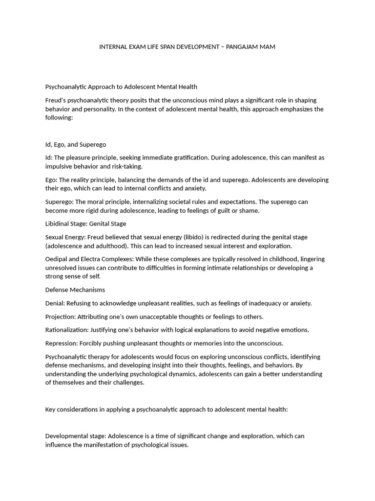 INTERNAL EXAM LIFE SPAN DEVELOPMENT | PDF | Attachment Theory | Autism ... INTERNAL EXAM LIFE SPAN DEVELOPMENT | PDF | Attachment Theory | Autism ...
