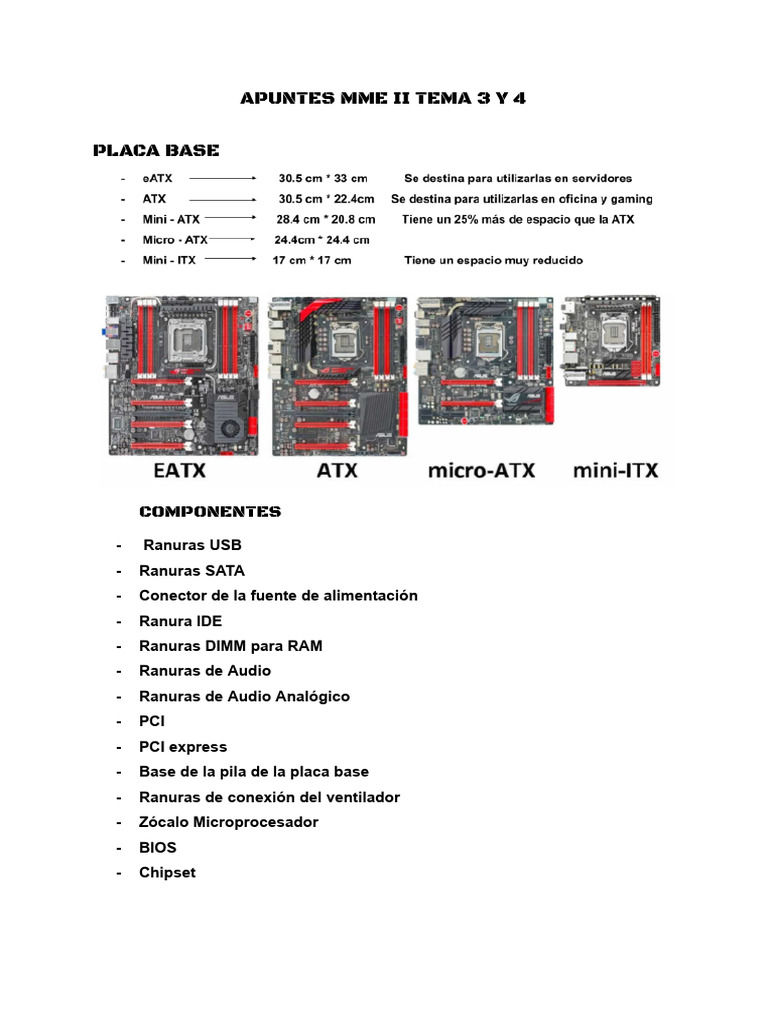Apuntes Mme Tema 3 y 4 | PDF | Microprocesador | Bienes manufacturados