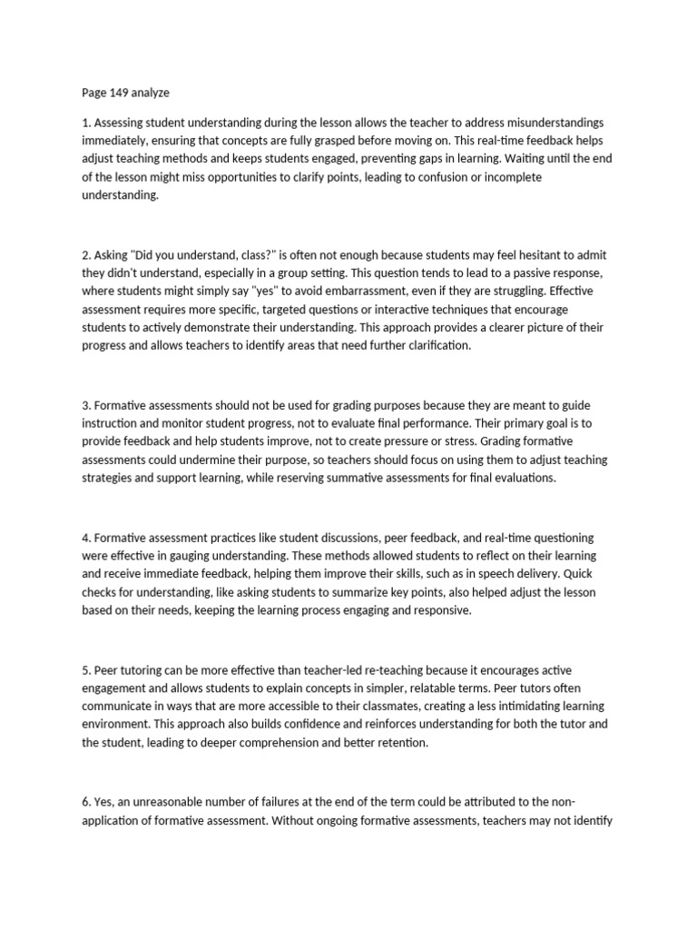 Page 149 analyz-WPS Office | PDF | Educational Assessment | Teaching