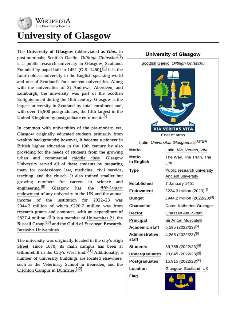 University of Glasgow | PDF