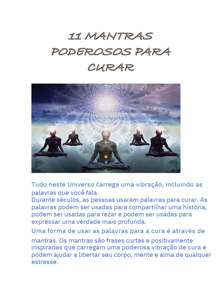 Mantras Poderosos para Cura e Transformação | PDF | Mantra | Pensamento