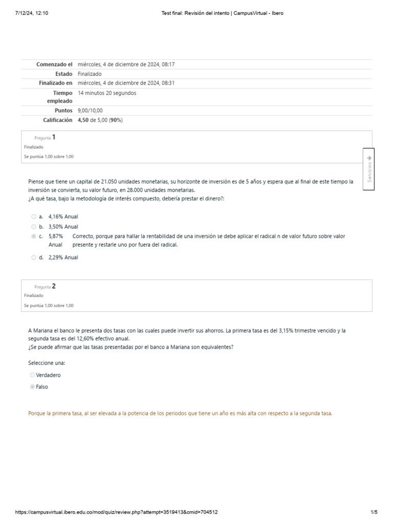 Ejercicios de Finanzas y Amortización | PDF | Interés | Bancario