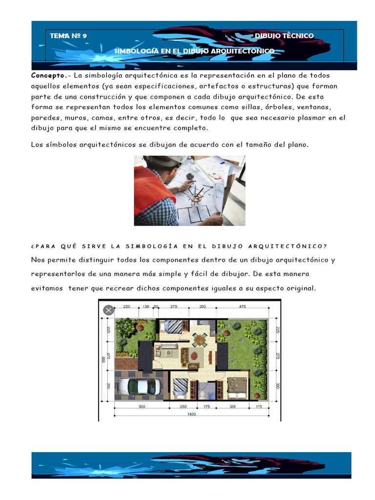 Simbología en Dibujo Arquitectónico | PDF