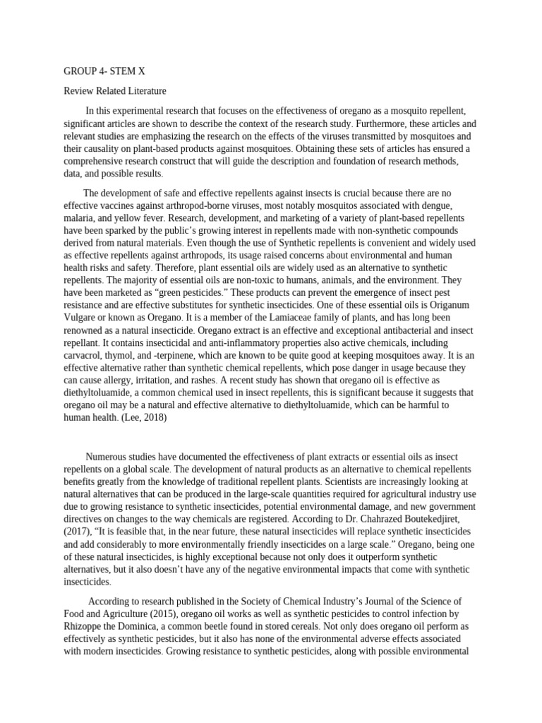 RRL&S- STEM X- GROUP 4 | PDF | Insecticide | Pesticide