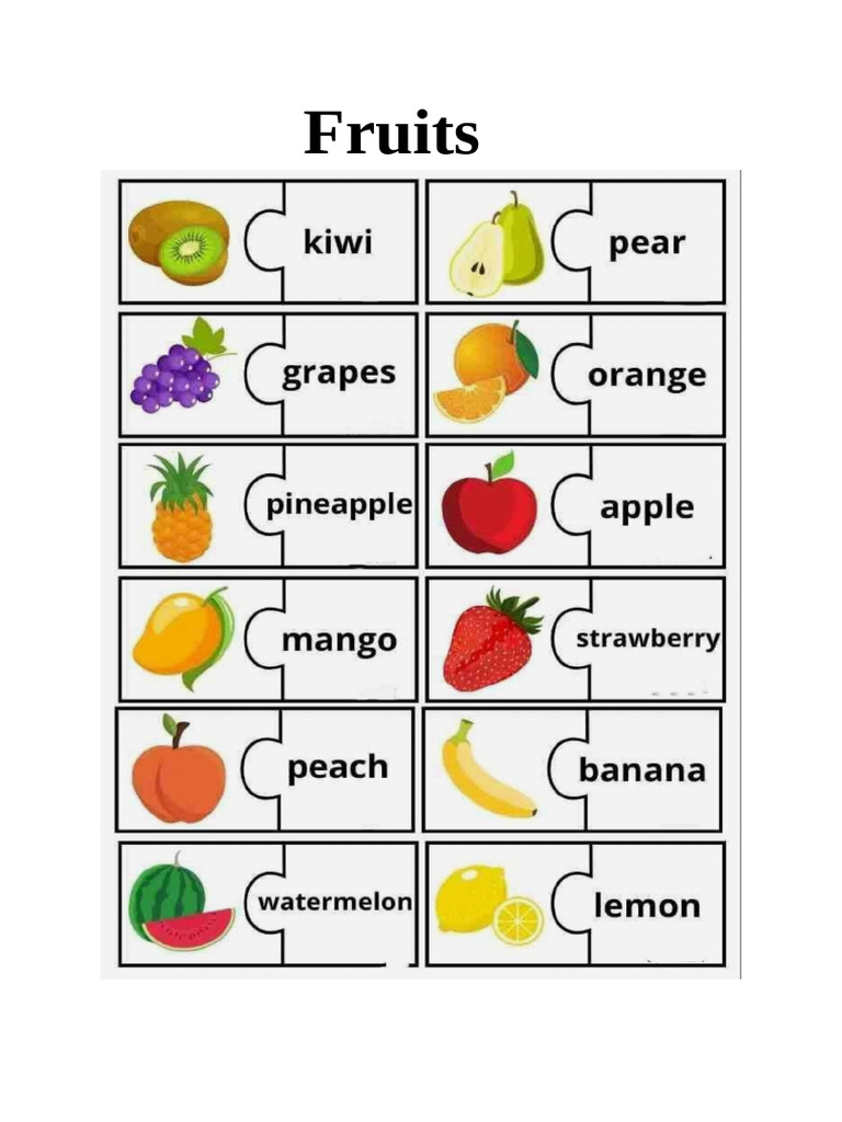 Vegetables and Fruits | PDF