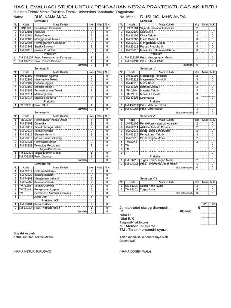 TEMPLIT REKAP NILAI | PDF
