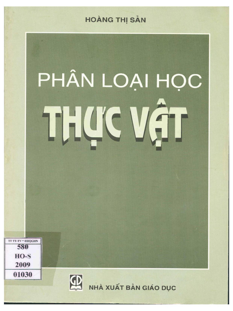 Phan Loai Hoc Thuc Vat | PDF