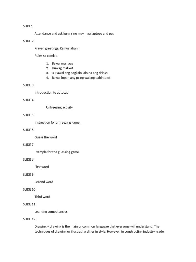introduction to cad script | PDF | Technical Drawing | Graphical User ...