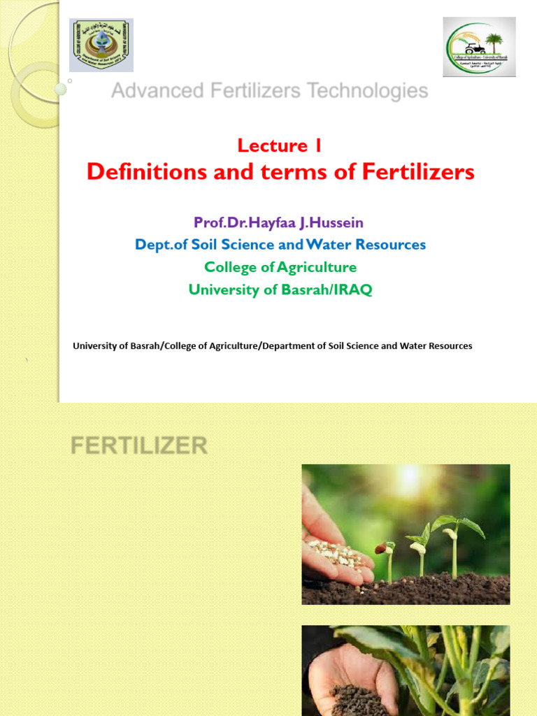 Advanced Fertilizers Technologies | PDF | Fertilizer | Plant Nutrition