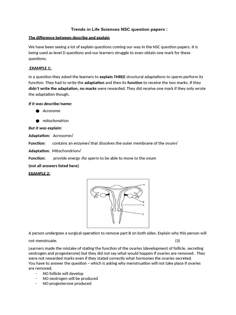 Tips and Exam Techniques For Grade 12s | PDF | Chicken | Validity ...