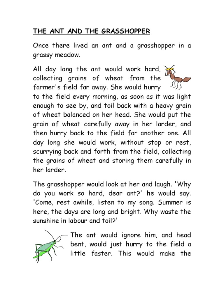The Ant and the Grasshopper