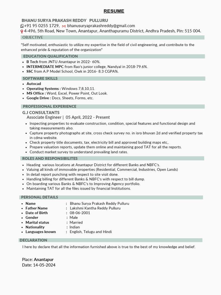 Surya Resume | PDF