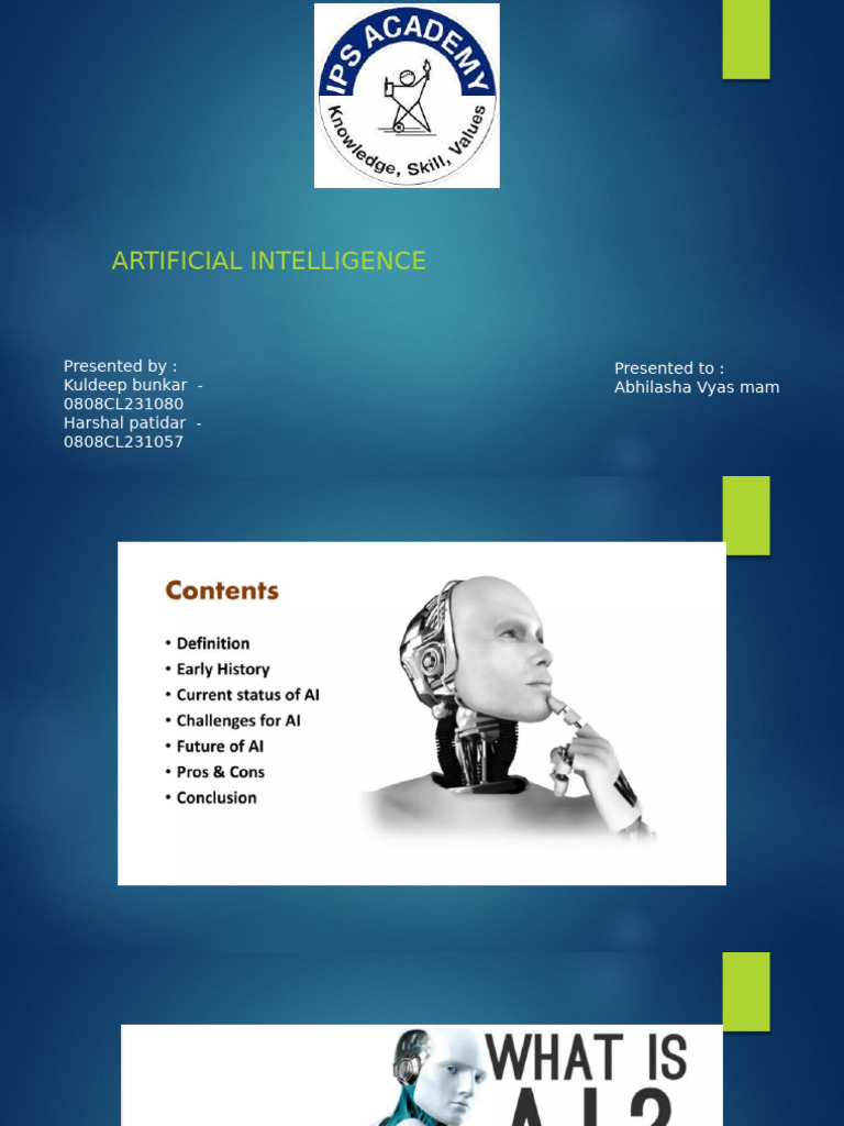 AI Presentation | PDF