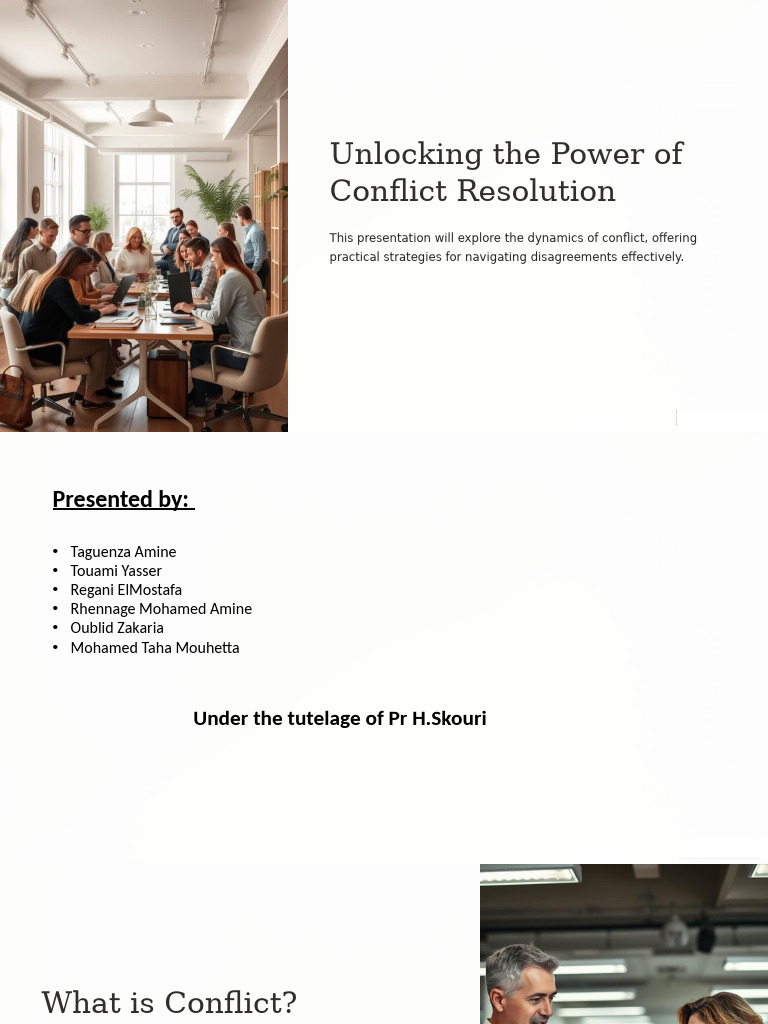 Unlocking the Power of Conflict Resolution | PDF | Conflict Resolution ...