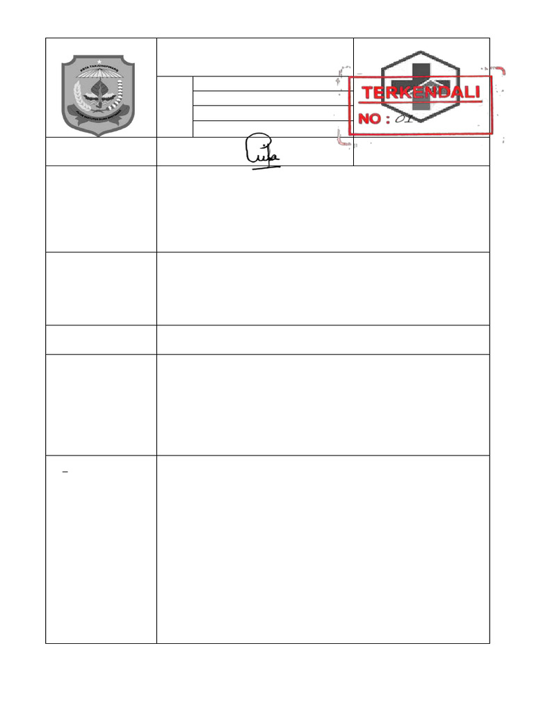 3.10.1.c. SOP PEMANTAUAN TERAPI OBAT | PDF