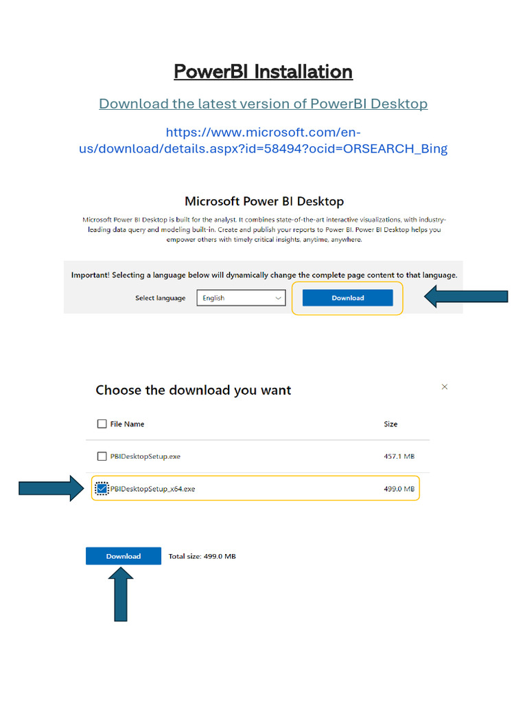 PowerBI Desktop Installation Guide | PDF