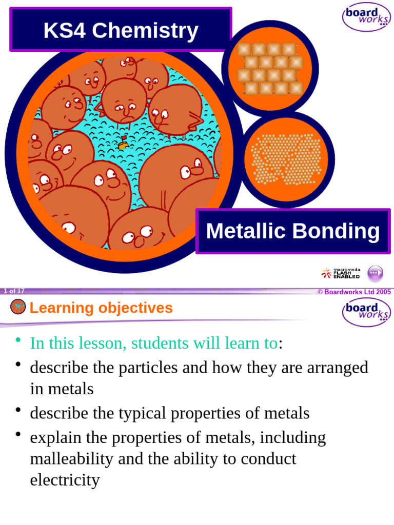 KS4 Metallic Bonding - PPT Edexcel Chemistry | PDF | Chemical Bond | Metals