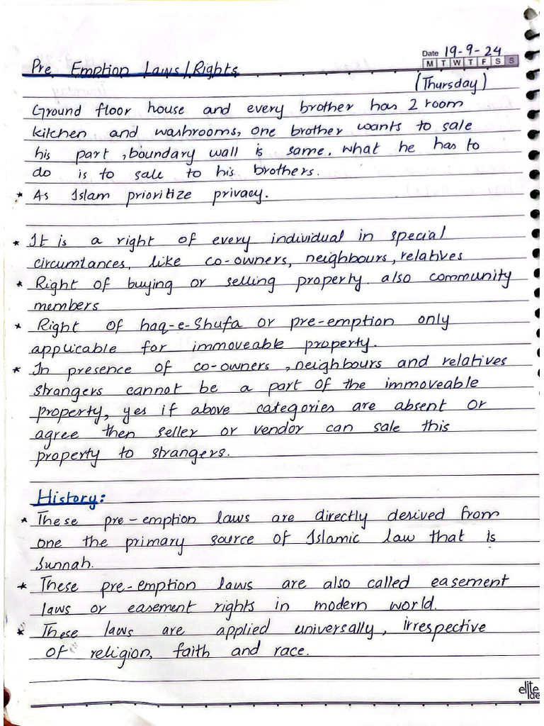 Pre Emption Laws | PDF