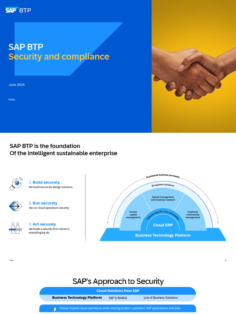 SAP BTP Security for Enterprises | PDF | Security | Computer Security