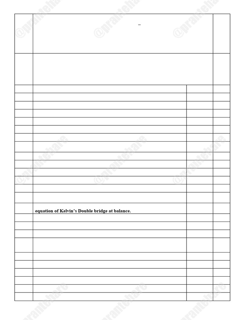 Electrical Electronics Measurement ALL PYQ (Pran Tehare) | PDF | Electronics | Physical Quantities