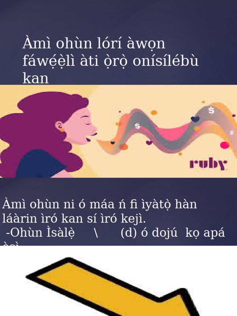 Àmì Ohùn jss1 wk2 | PDF
