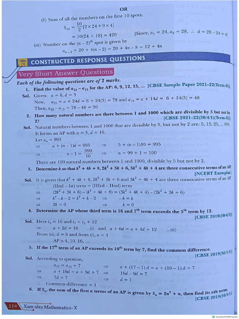 Arithmetic progression | PDF