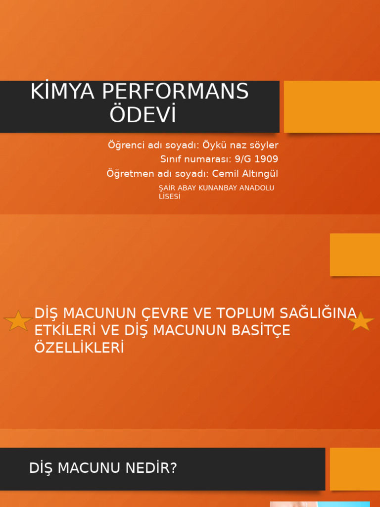 Ki̇mya Performans | PDF