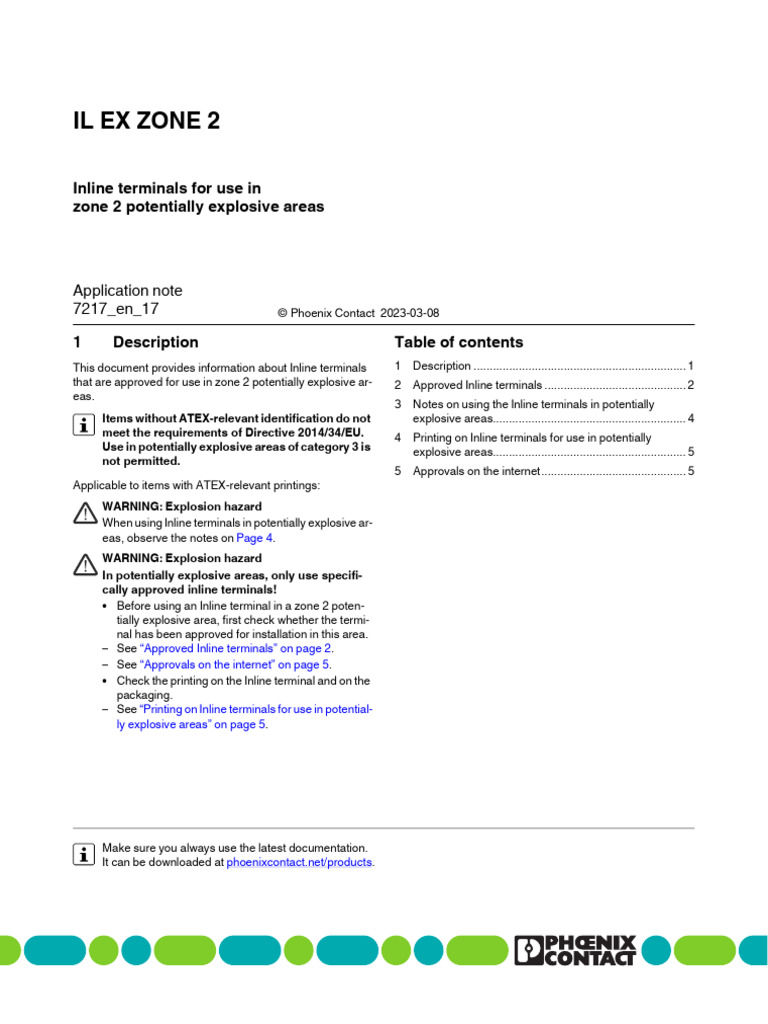 Ah en Il Ex Zone 2 With Atex Rel Printing 7217 en 17 | PDF | Electrical ...