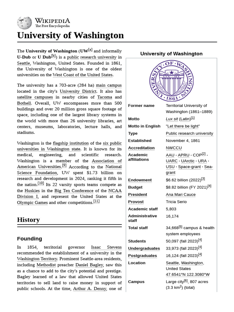 University of Washington | PDF