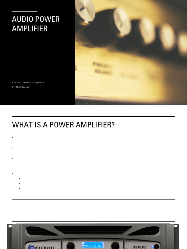 3D) POWER AMPLIFIER | PDF | Amplifier | Loudspeaker