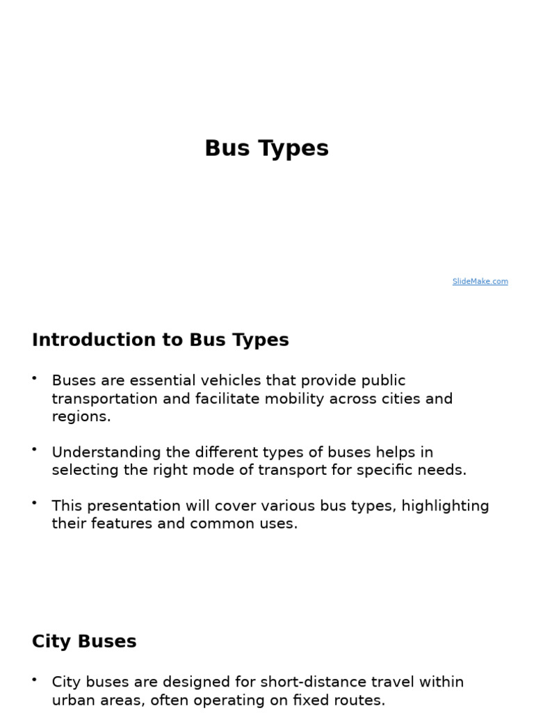 Bus Types | PDF