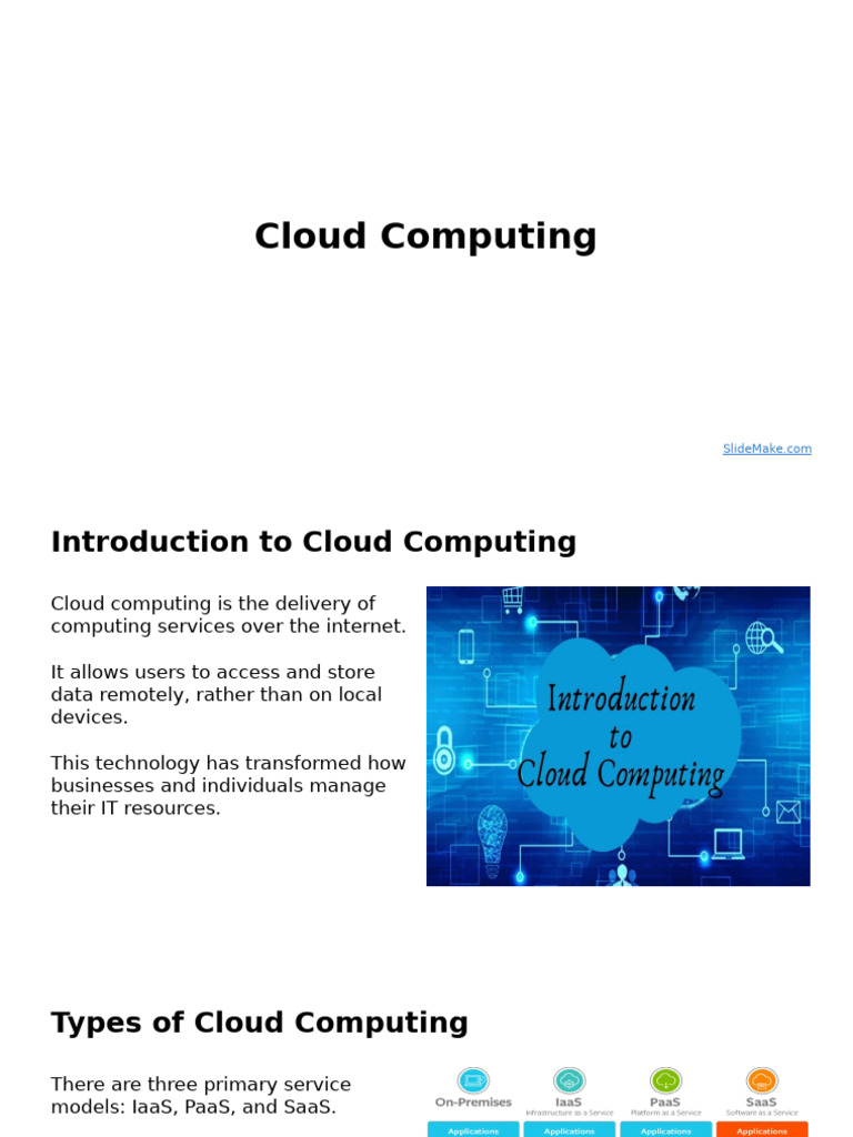 Cloud Computing | PDF | Cloud Computing | Software As A Service