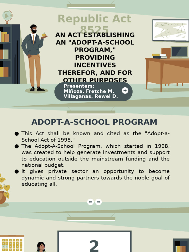 Adopt-a-School Program Overview | PDF | Tax Deduction