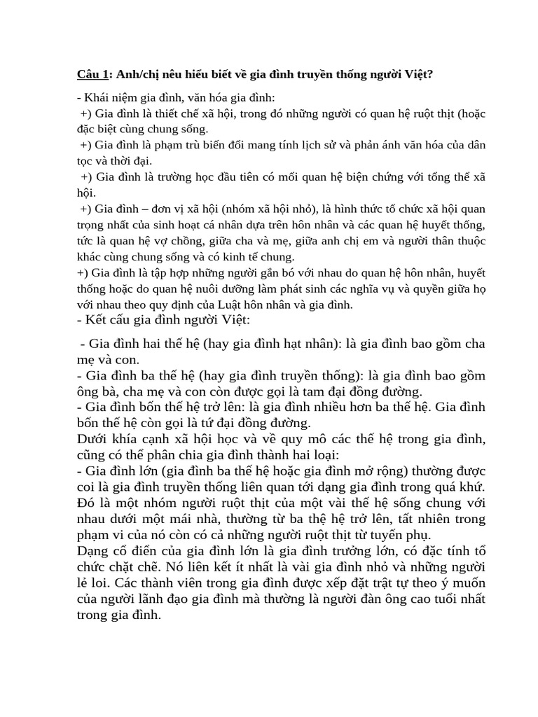 đề cương CSVH | PDF