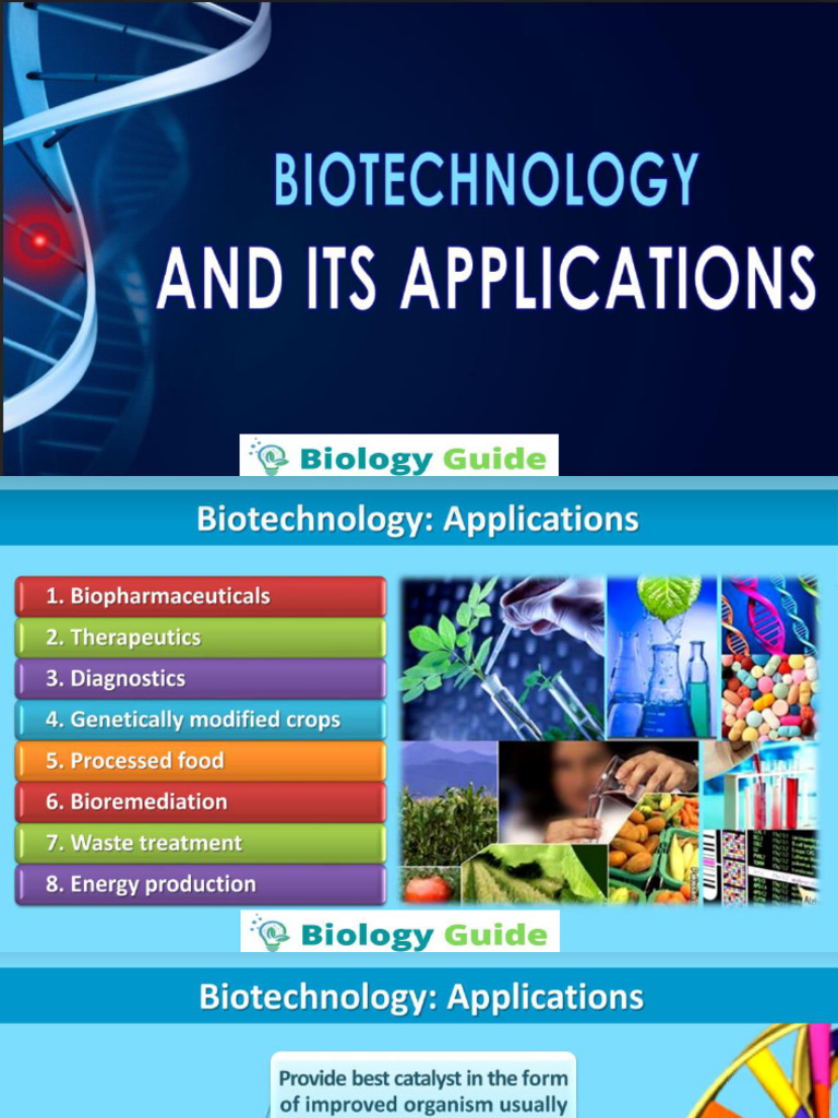 Biotechnology and Its Application 2022 | PDF