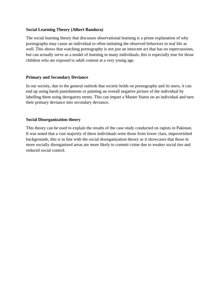 Social Learning Theory | PDF