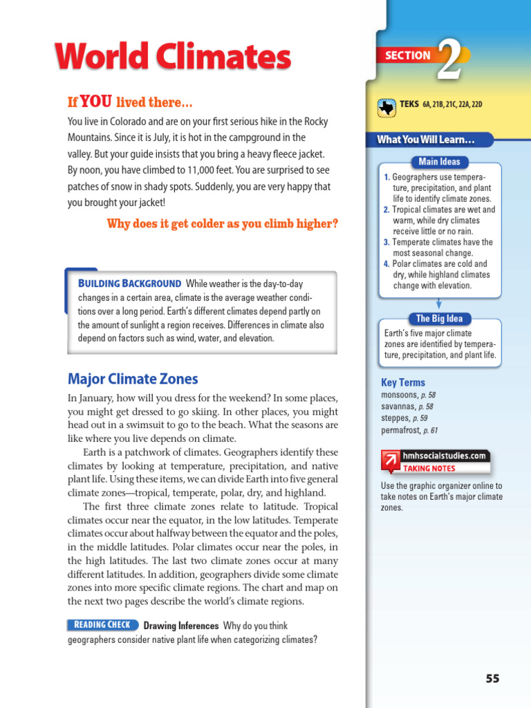 Chapter 3 Section 2 Reading Pdf Rain Tropics