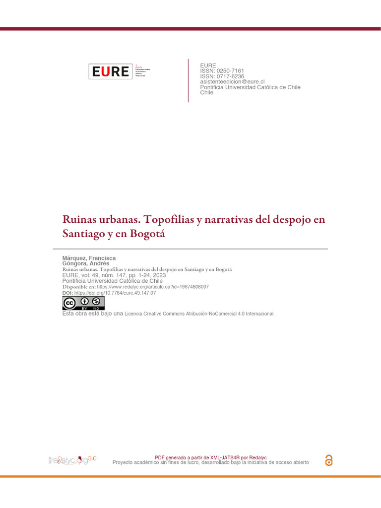 Ciudad Sobre Ruinas | PDF | Bogotá