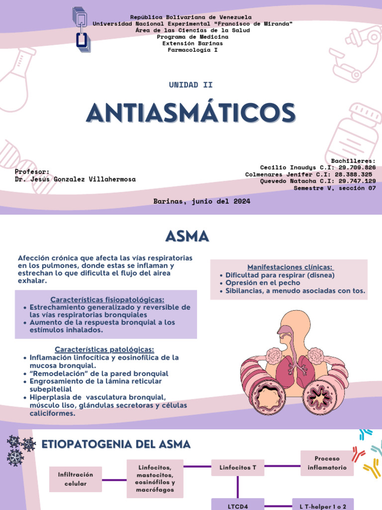 Antiasmáticos | PDF | Asma | Farmacología