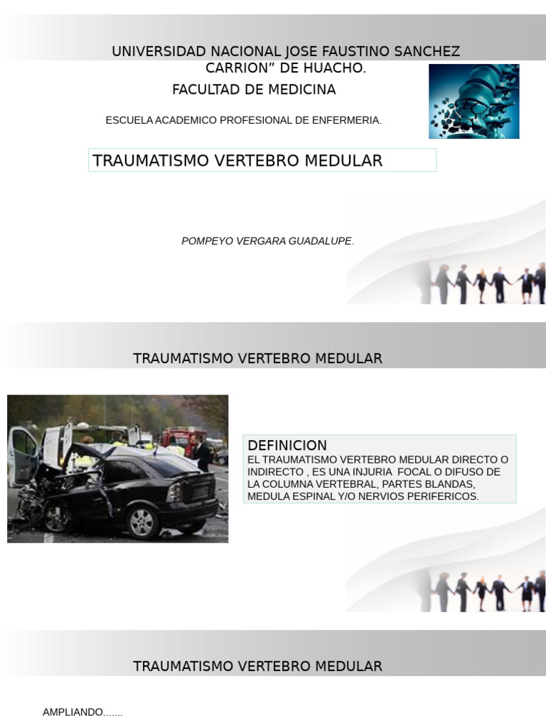 Traumatismo Vertebro Medular 2024 | PDF | Ct Scan | Imagenes medicas