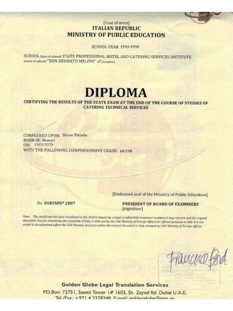 Diploma Certificate Embassy IT Dubai | PDF