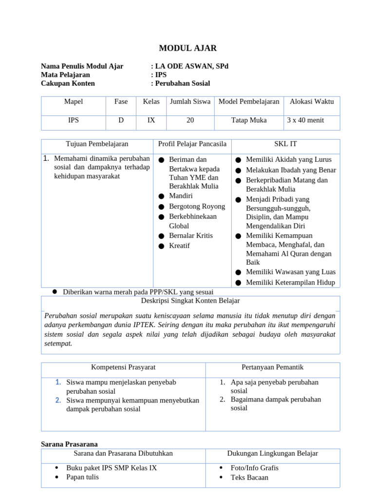 A. MODUL AJAR Pert 2 | PDF