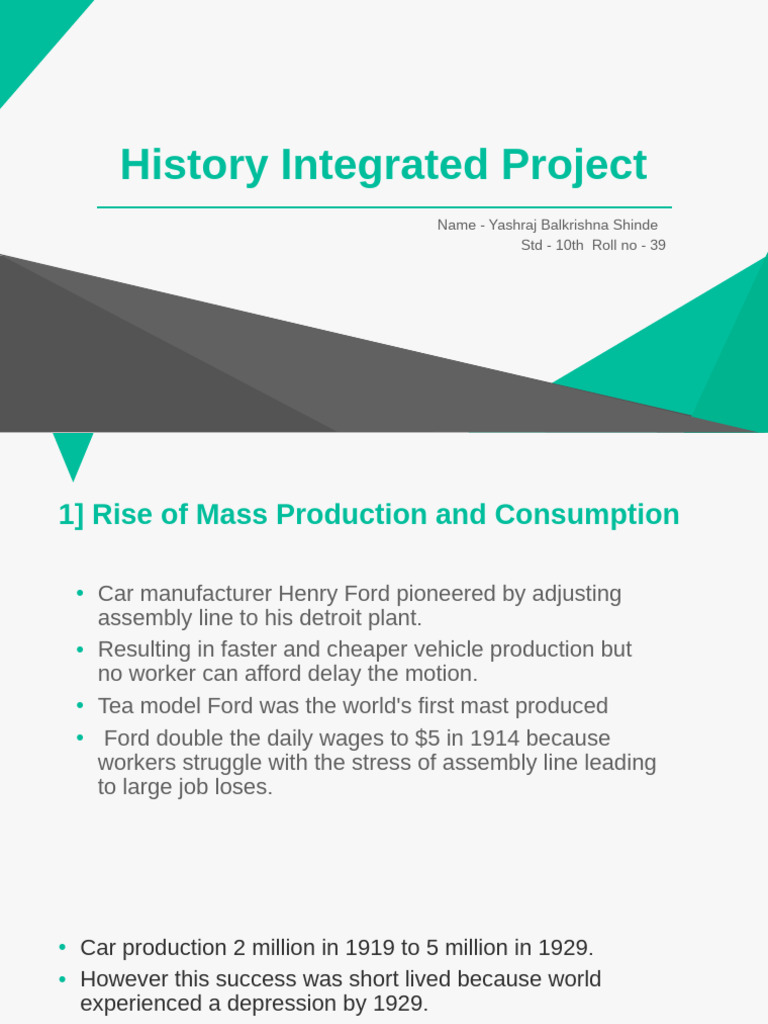 History Integrated Project Report | PDF