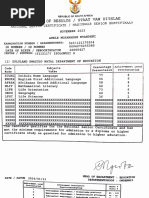 Matric Statement of Results | PDF