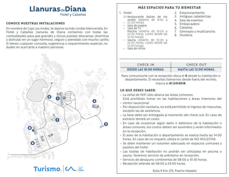 Guía Completa de Hotel Llanuras de Diana | PDF