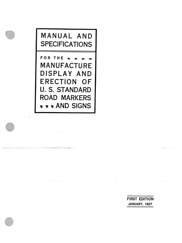U.S. Standard Road Markers Manual | PDF | Road Infrastructure | Road ...